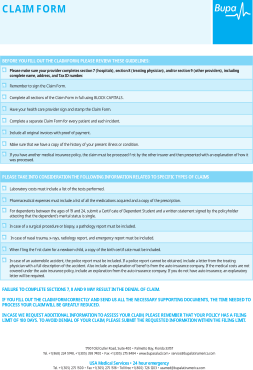 Policy documents | Bupa